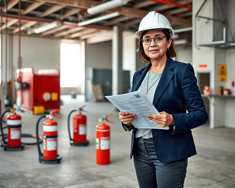 What does a fire safety consultant assess on site? | Supervivo